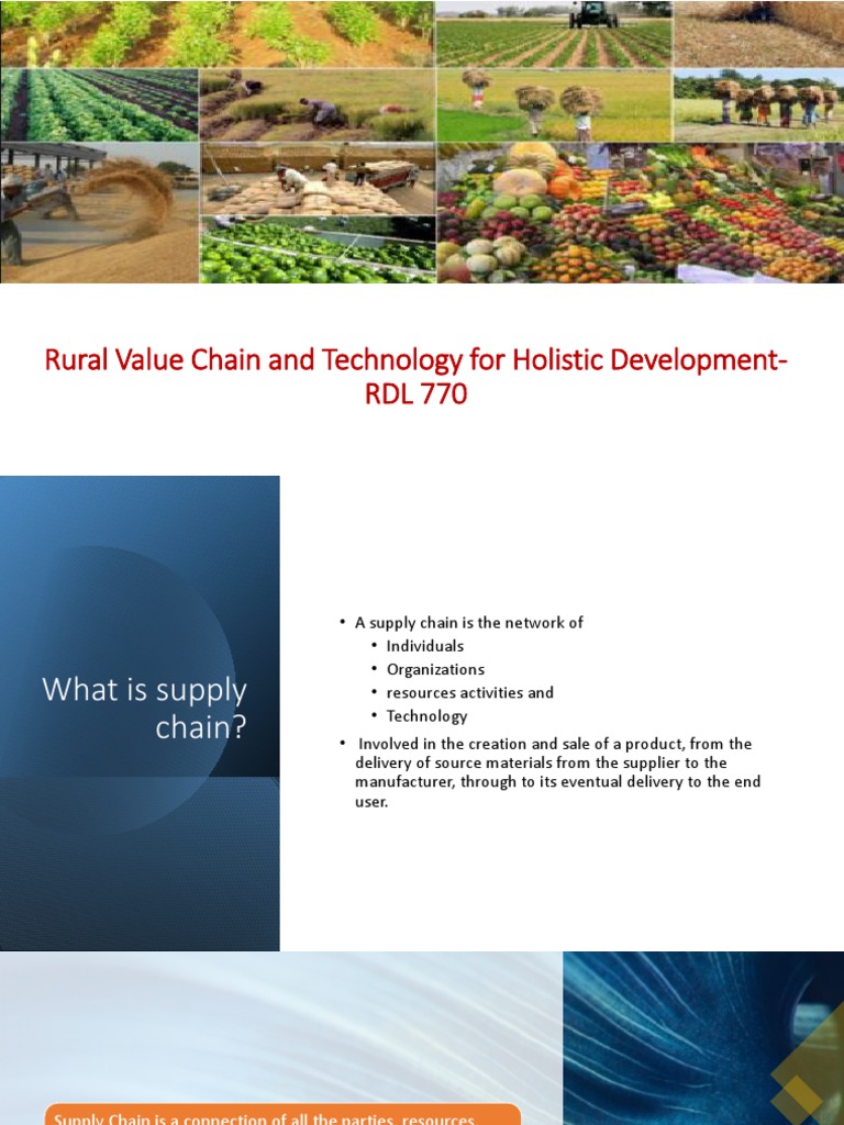 C2rural Value Chain And Technology For Holistic Development Pdf
