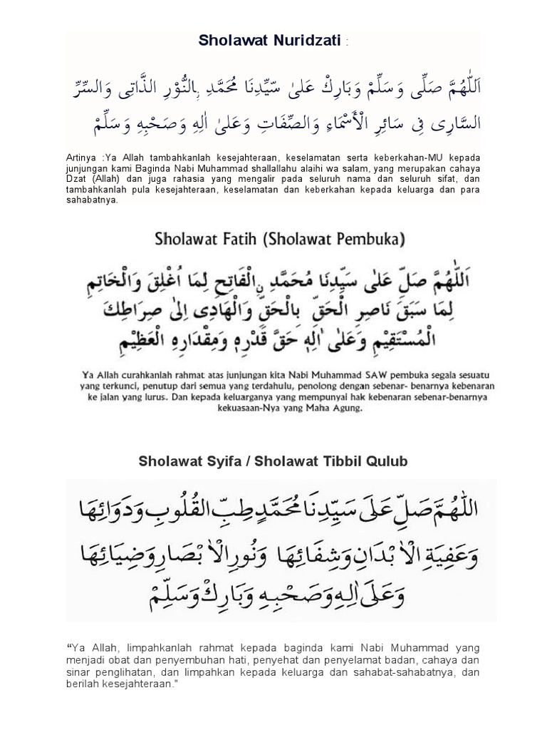 Sholawat | PDF