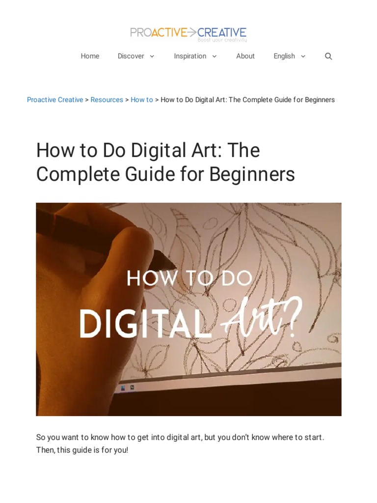 Beginner's Guide to Digital Art | PDF | Adobe Photoshop | Composition ...