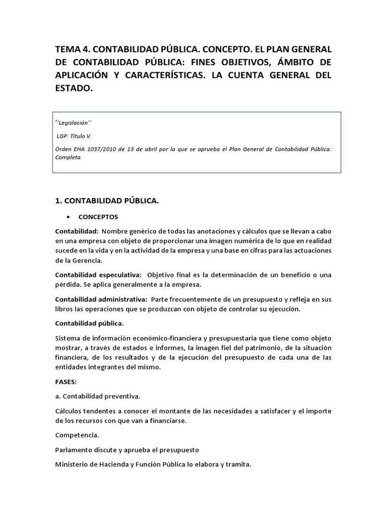 Resumen GF Tema 4 | PDF | Contabilidad | Presupuesto