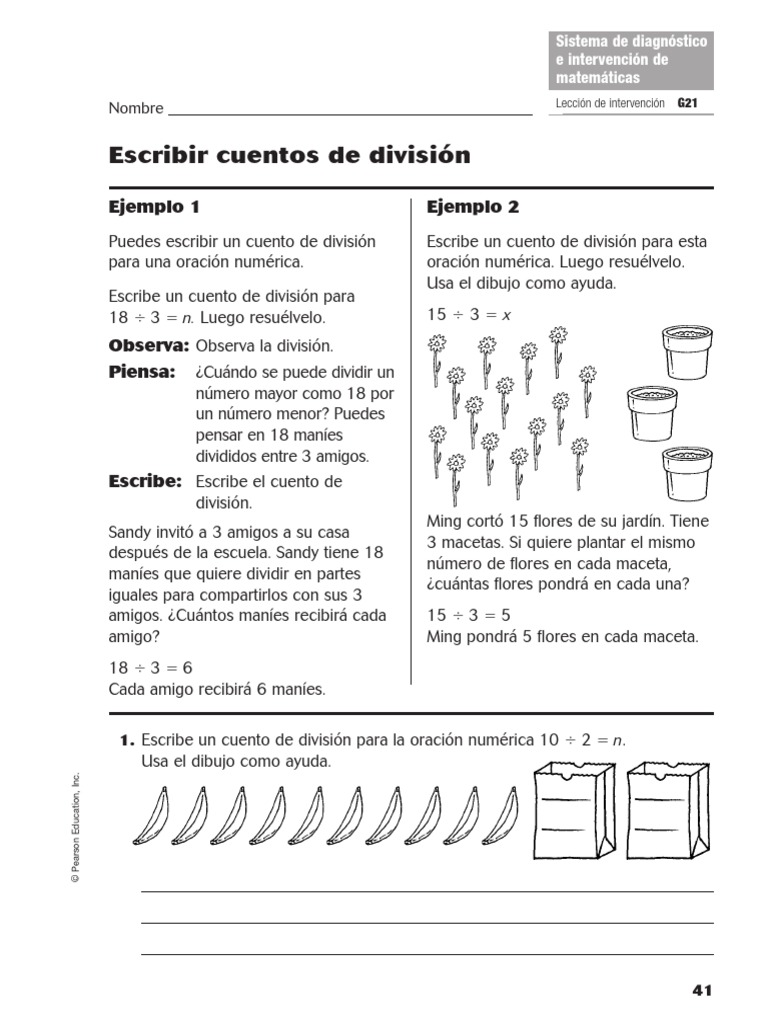 Escribir Cuentos de Division | PDF