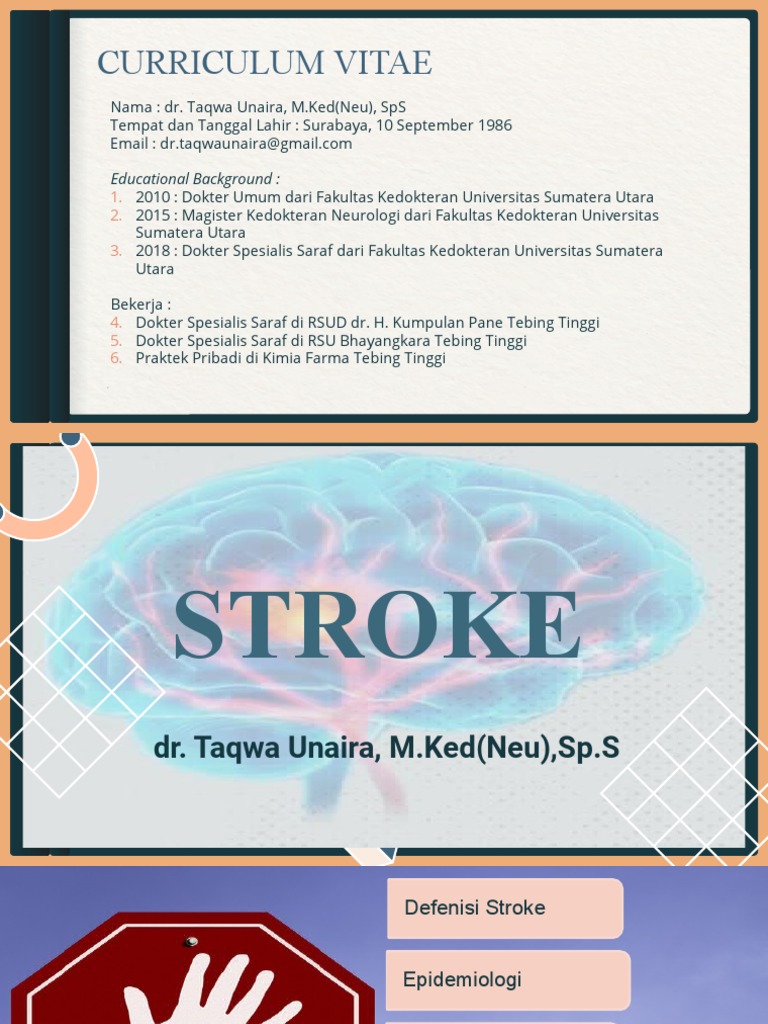 Panduan Lengkap Stroke: Definisi, Epidemiologi, dan Penatalaksanaan | PDF