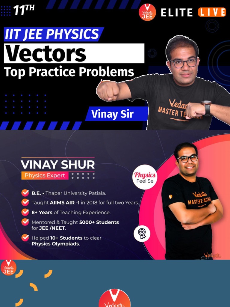 04 05 2021++Vectors+DPP+Practice+Session+Vinay+Sir+Physics+11th+Elite ...