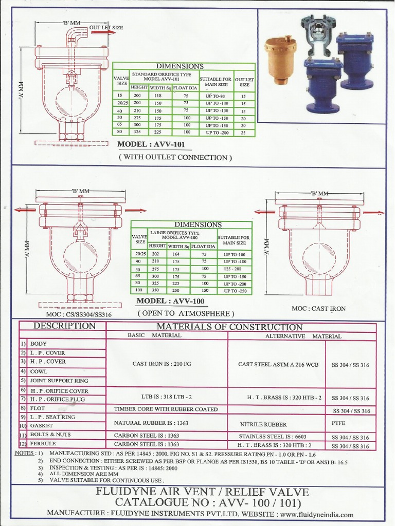 Air Vent Valve | PDF
