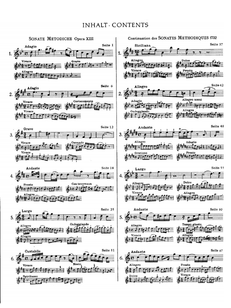 Telemann - 12 Sonate Metodiche | PDF