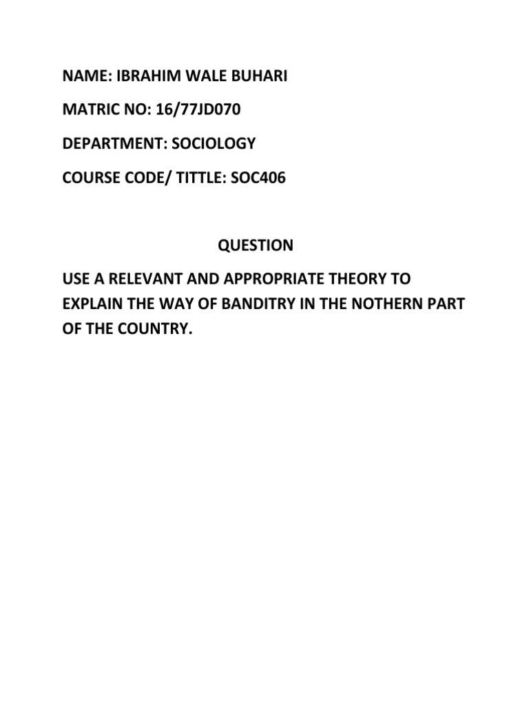 DR Akor Assignment | PDF