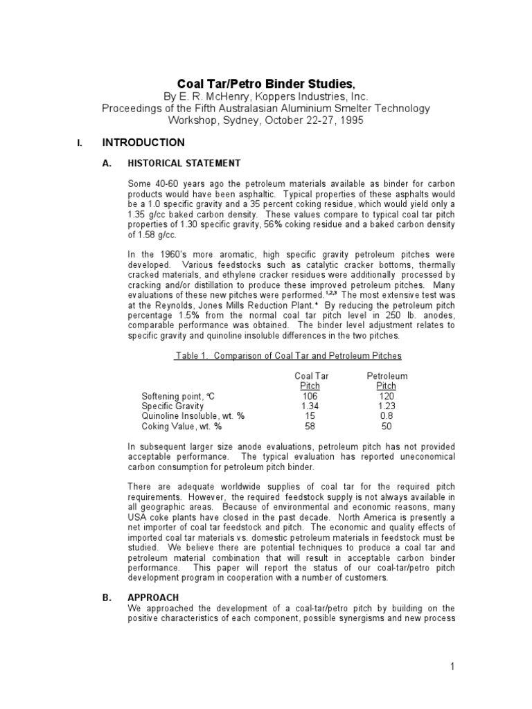 Binder Pitch | PDF | Petroleum | Cracking (Chemistry)