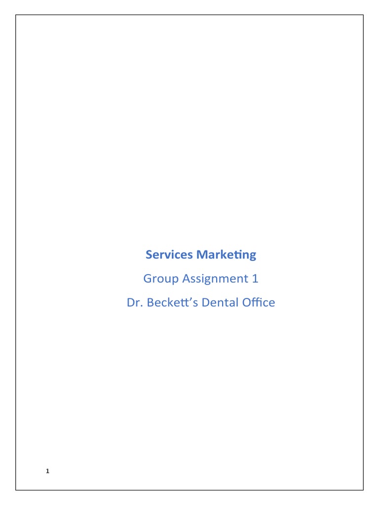 Group Assignment 1 | Download Free PDF | Dentistry | Patient Group Assignment 1 | Download Free PDF | Dentistry | Patient