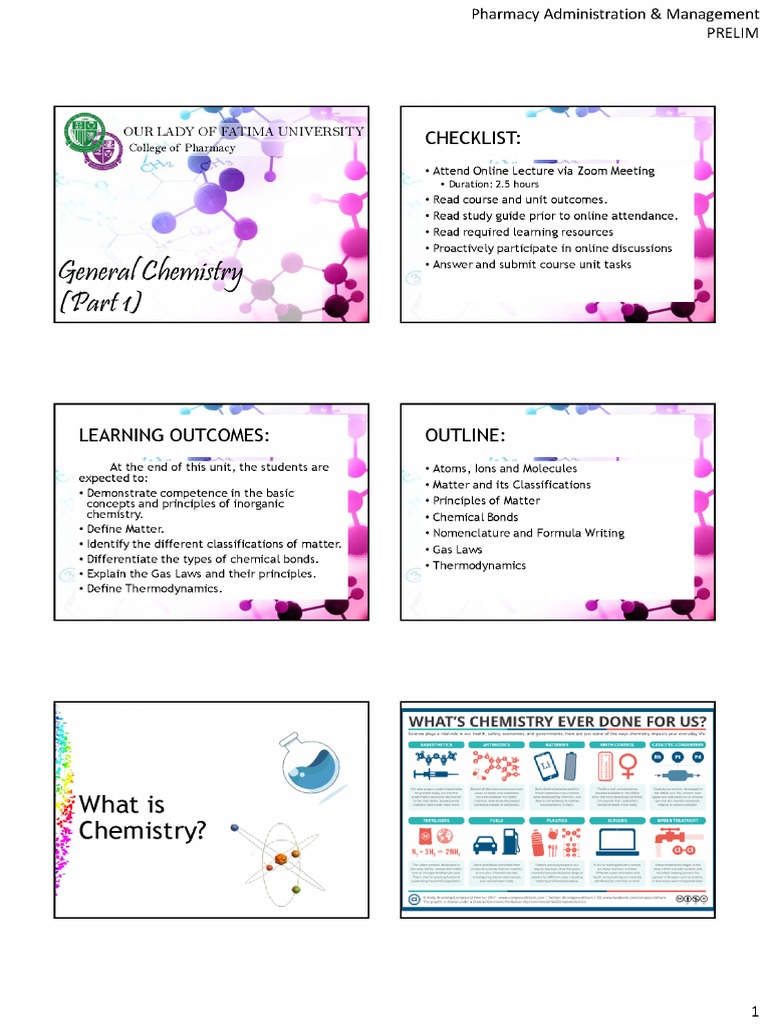 PSMA General Chemistry Part 1 | PDF | Atoms | Atomic Orbital
