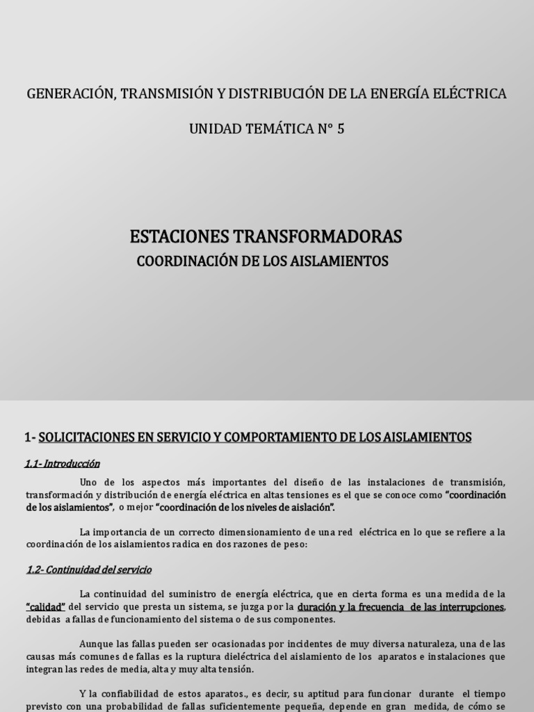 04 - Unidad 5 - Coord. de Los Aislam. Cuarta Parte | PDF | Aislador ...