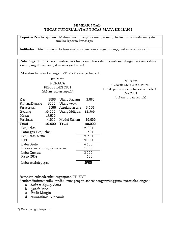 Tugas 1 - Analisis Kasus Bisnis | PDF Tugas 1 - Analisis Kasus Bisnis | PDF