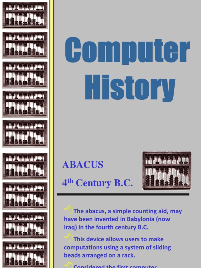 History of Computers | PDF | Personal Computers | Transistor