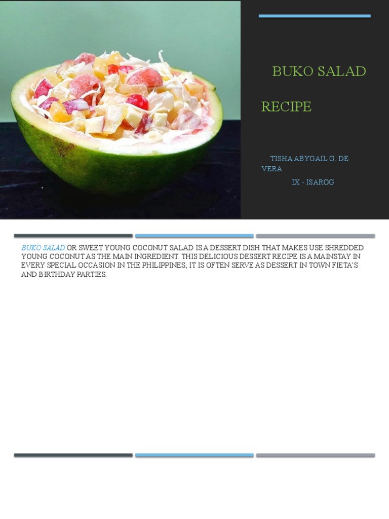 Buko Salad | PDF