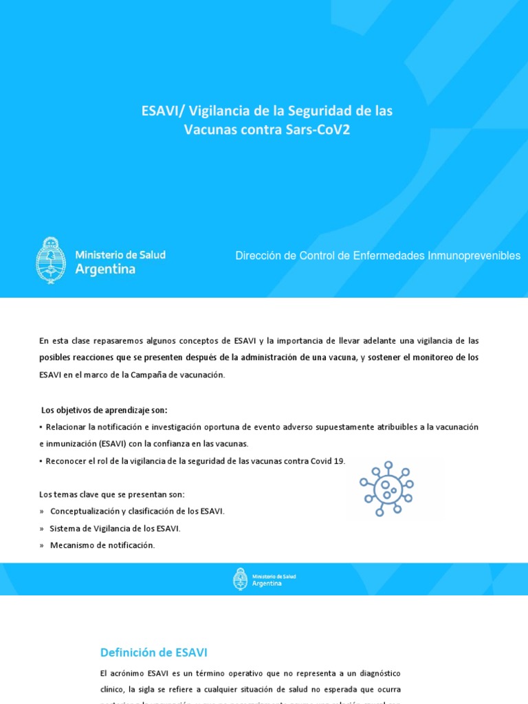 Clase 3 ESAVI COVID | PDF | Vacunas | Vigilancia