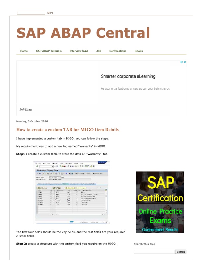 Migo Item Customtab | PDF