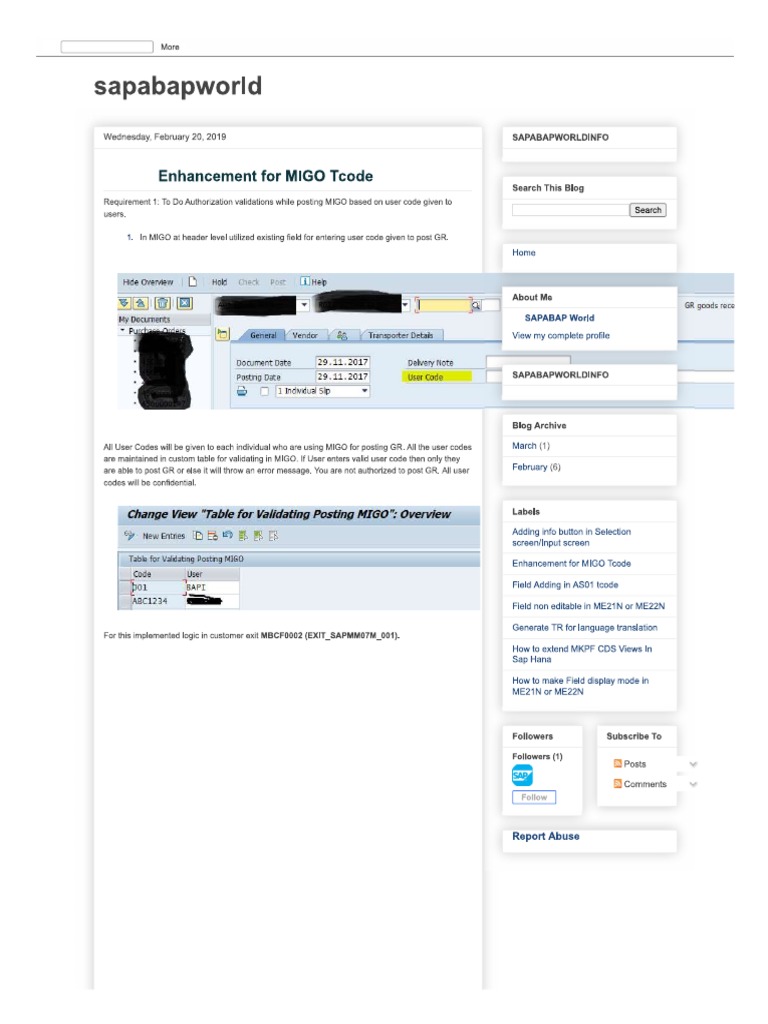 Migo - Header - Custom Tab | PDF