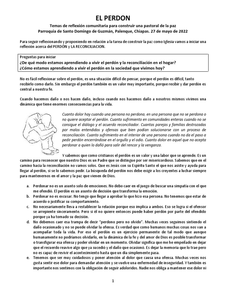 Tema EL PERDON PDF | PDF | Perdón | Amor