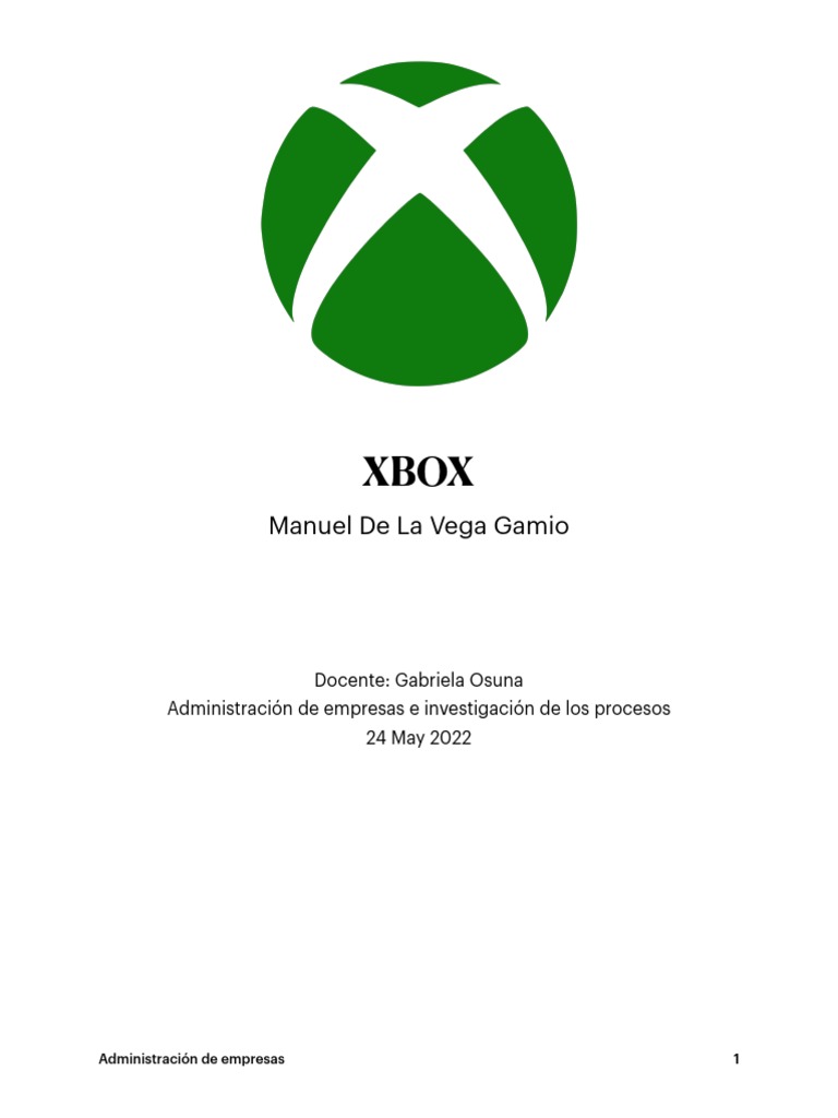 Marketing Xbox 2 | PDF | Xbox 360 | Juegos de consolas