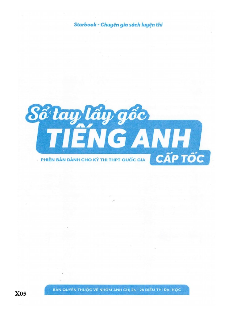 So Tay Lay Goc Tieng Anh Cap Toc | PDF