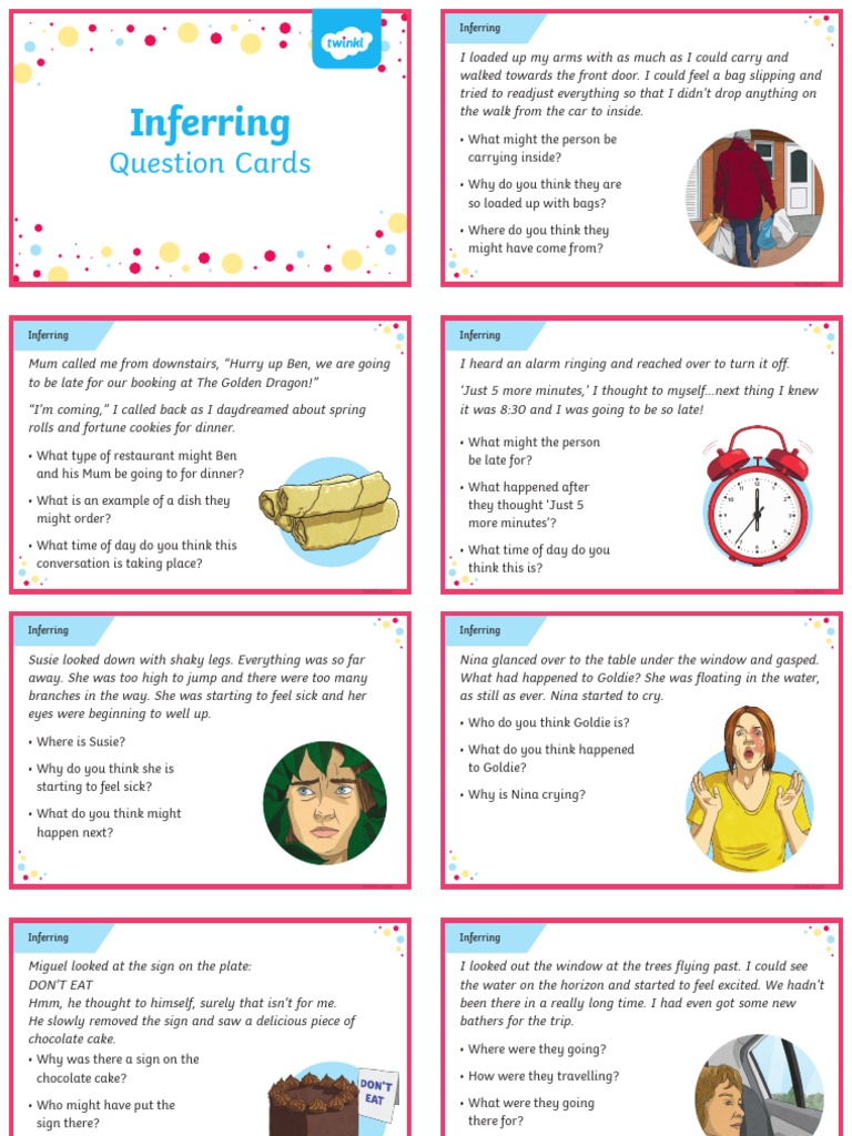 Au L 2550383 Inferring Question Cards - Ver - 1 | PDF