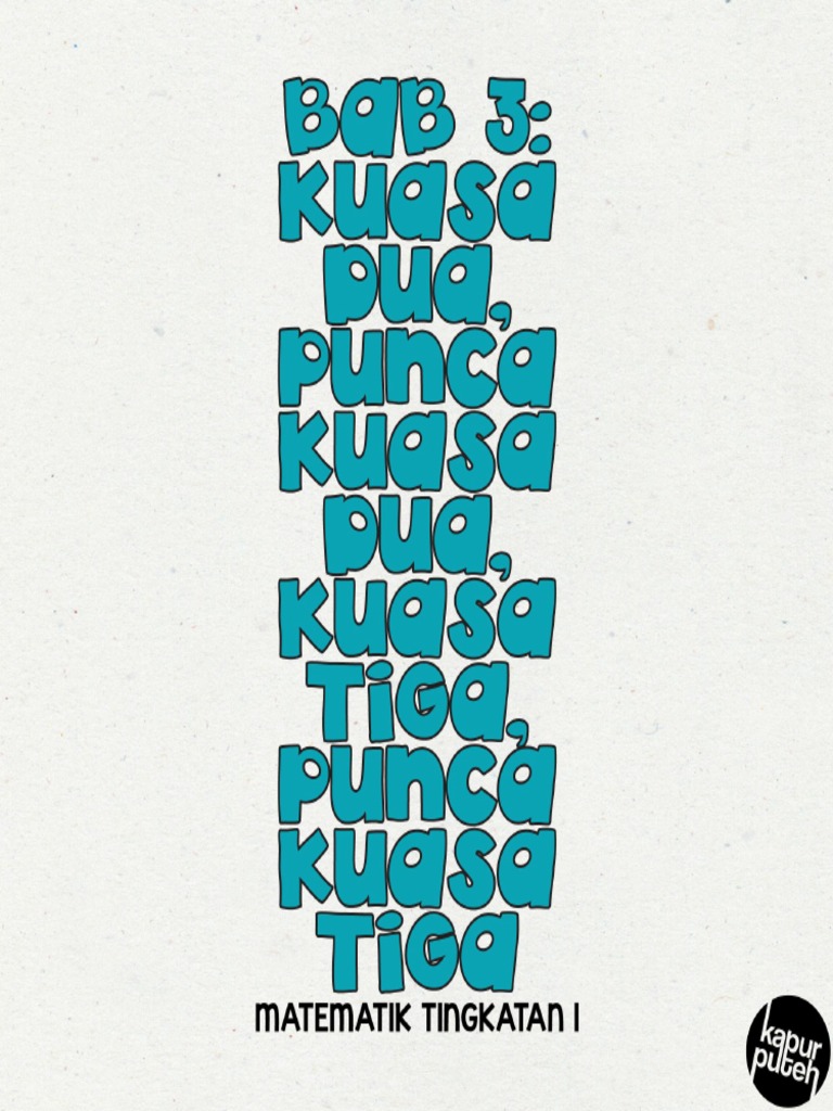1 Ebook Bab 3 Kuasa Dua, Punca Kuasa Dua, Kuasa Tiga Dan Punca Kuasa | PDF