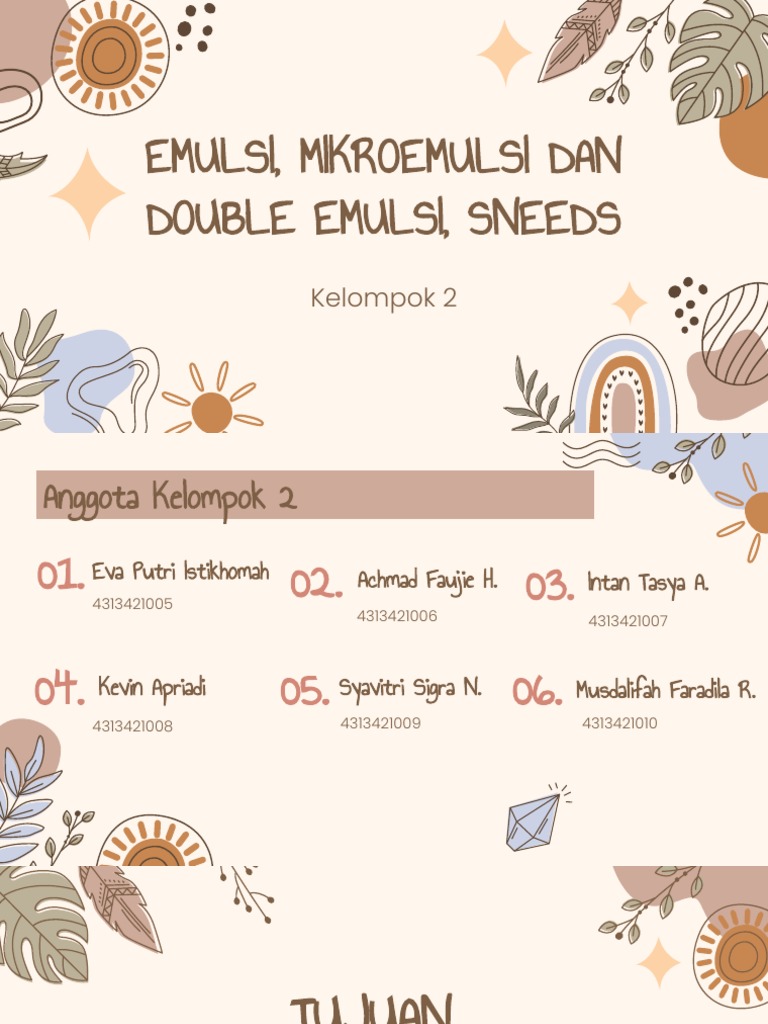 Preformulasi Sediaan Emulsi - Kelompok 2 | PDF