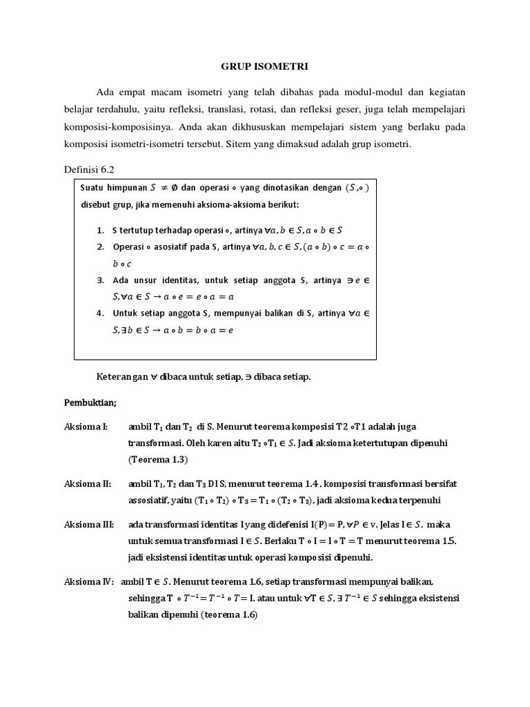 Grup Isometri | PDF