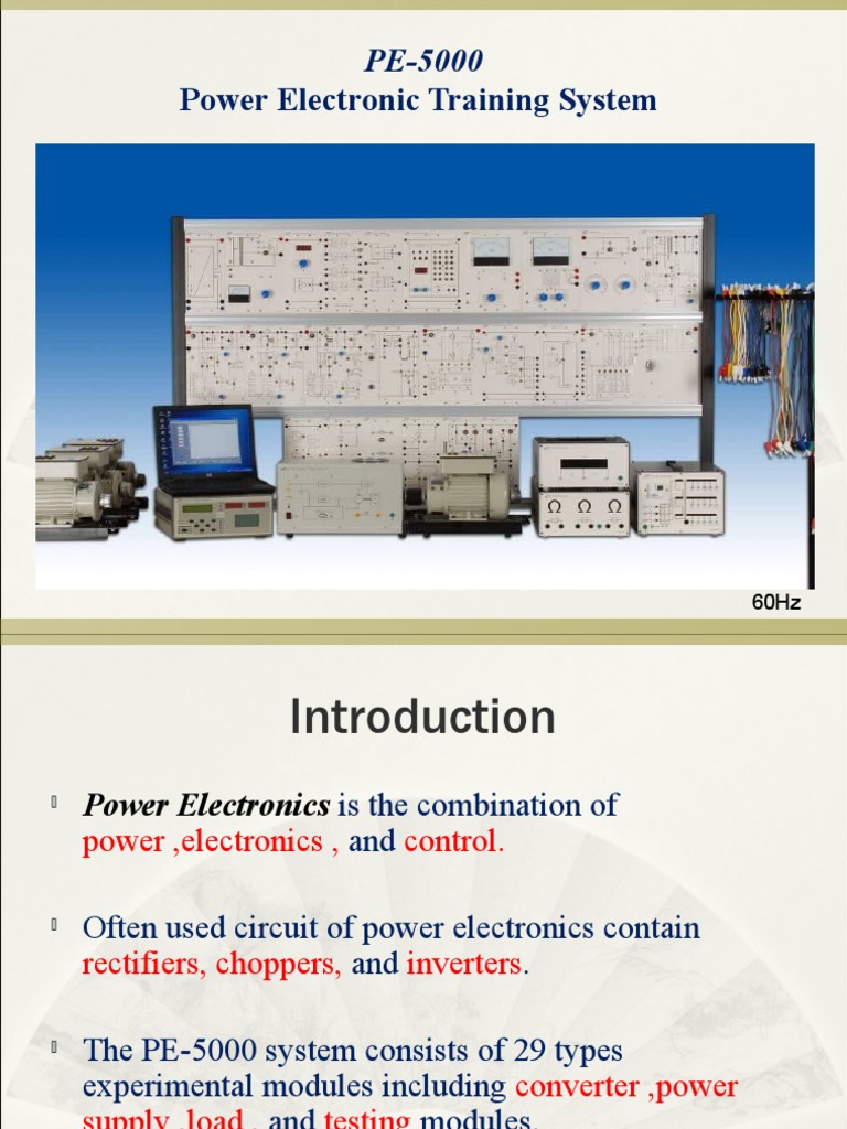 Power Electronic Training System | PDF | Rectifier | Power Electronics