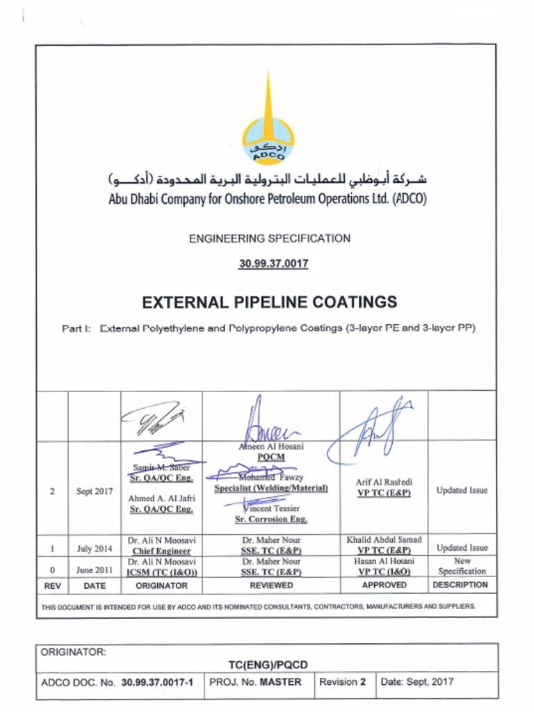 Pipeline Coating Specifications | PDF