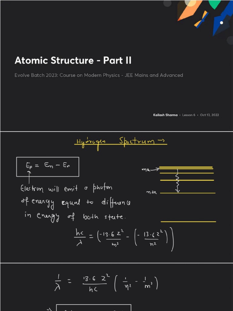 Atomic Structure Part II With Anno | PDF