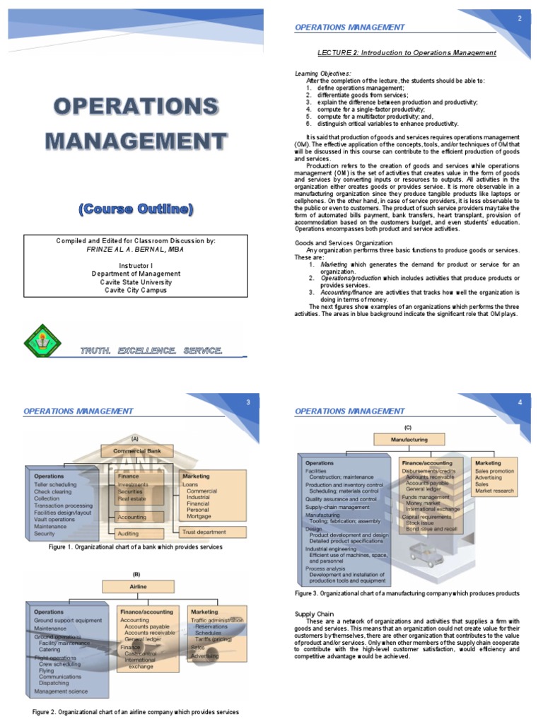 Lecture 2 Intro To Operations Management | PDF | Operations Management | Labour Economics
