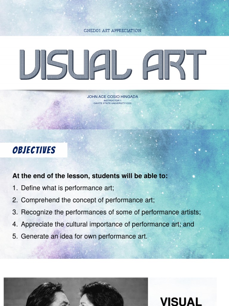 ARTS - Lesson4.3 Performance Art | PDF