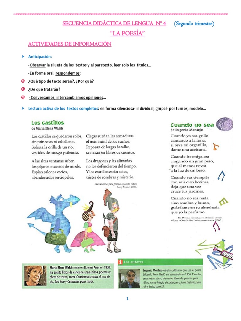 Secuencia POESÍA | PDF | Poesía | Adjetivo