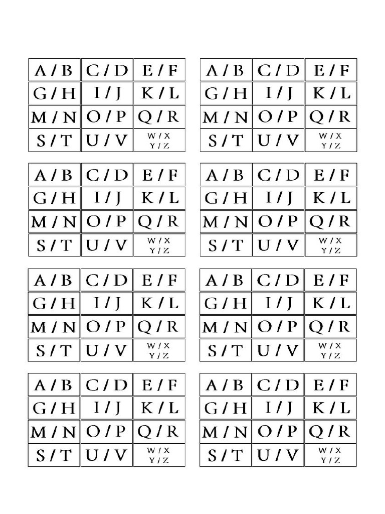 Letras para Pastas | PDF