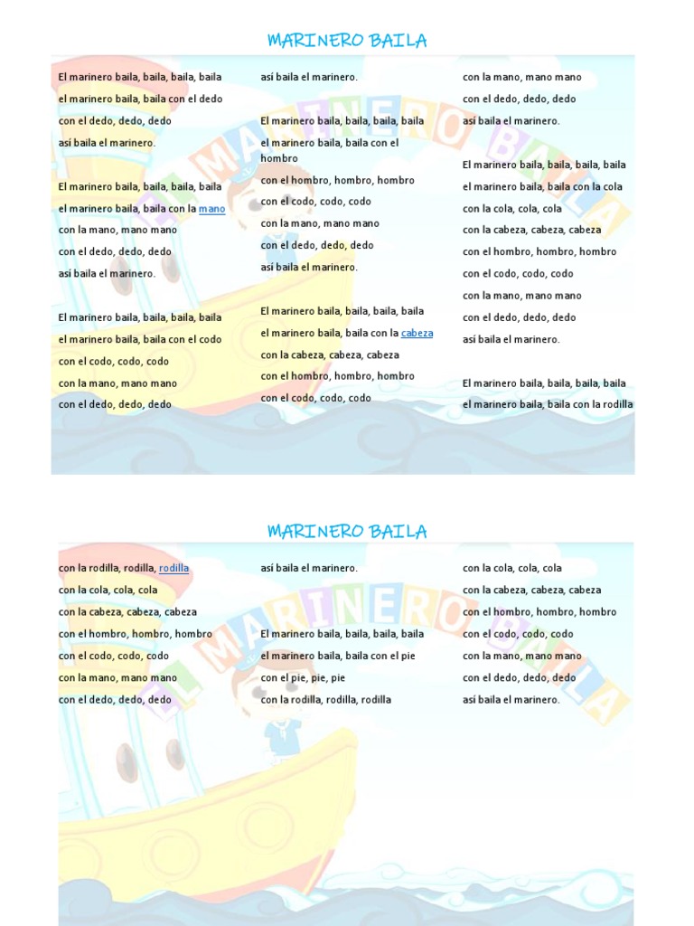 El Marinero Baila | PDF | Mano | Extremidades (anatomía)