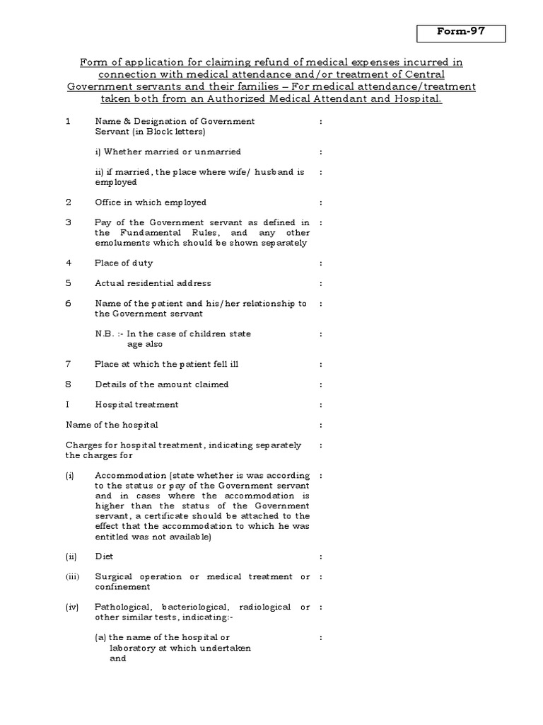 Form 97 | PDF | Hospital | Nursing