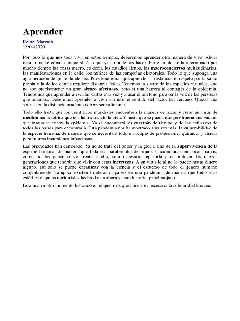 Actividades Aprender | PDF | Oración (Lingüística) | Sintaxis