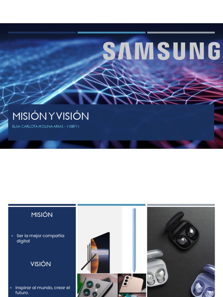 Misión y Visión Samsung - 1108711 | PDF