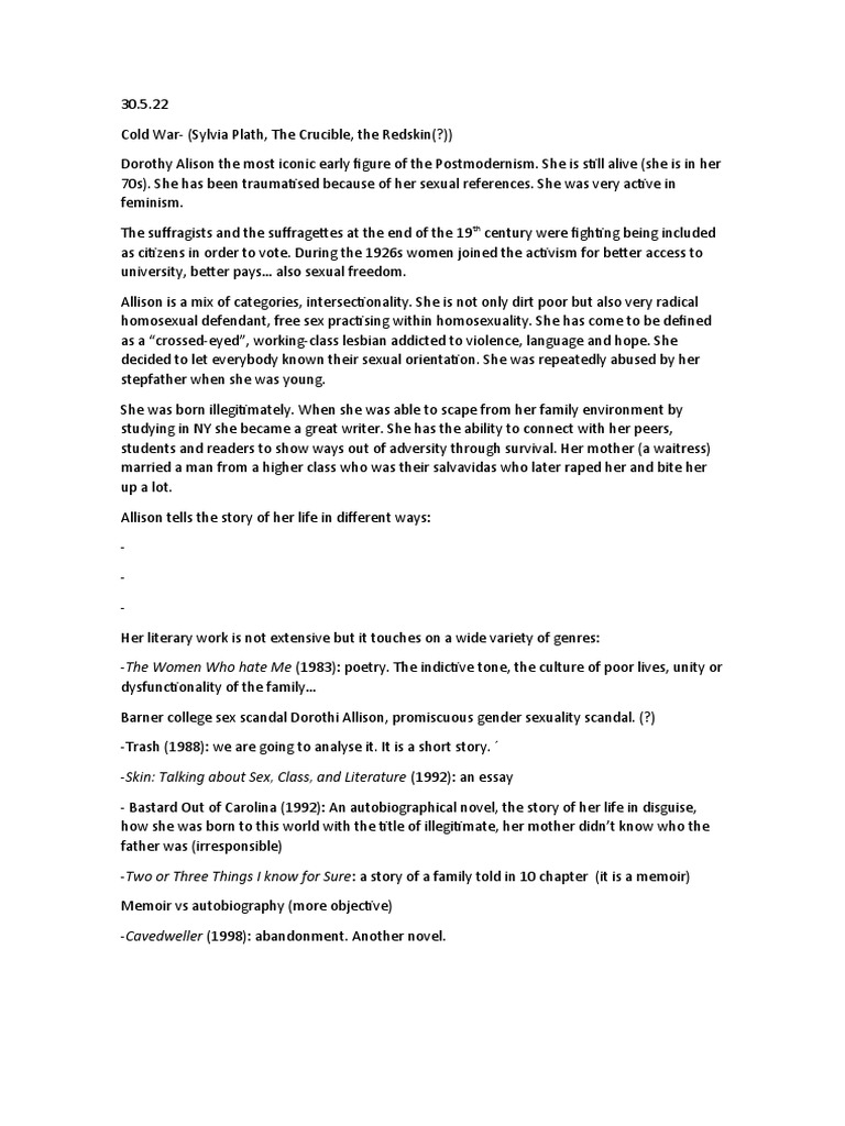 Dorothy Allison | PDF