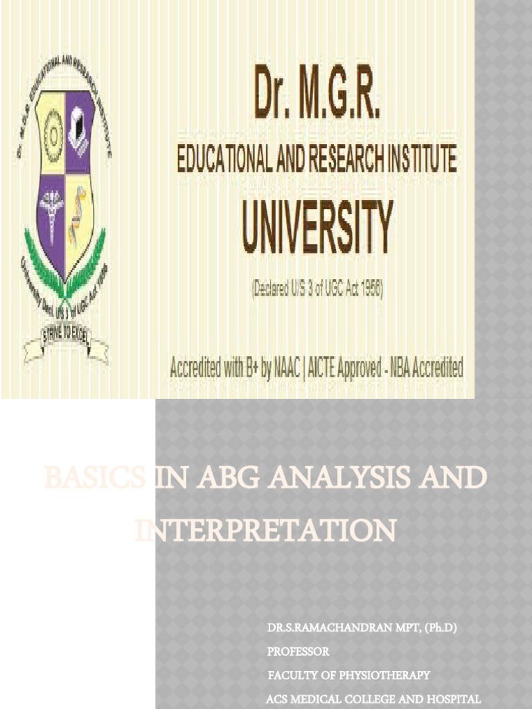 ABG Analysis Basics and Interpretation | PDF | Respiratory System ...
