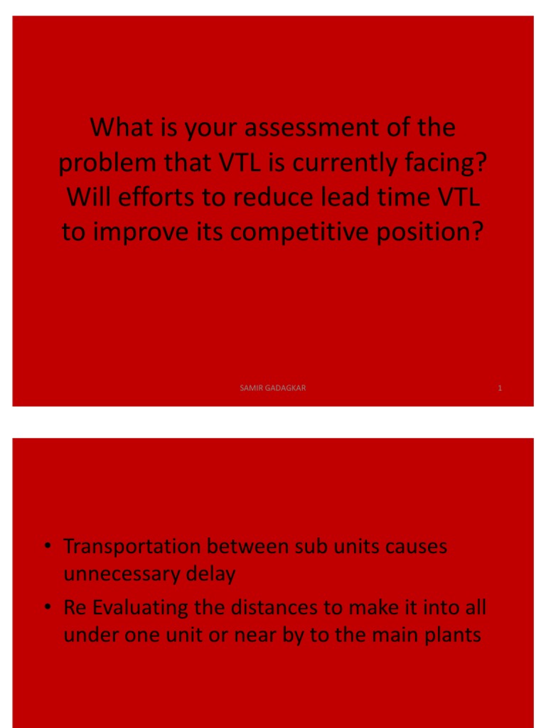 Vtl Case Study Pdf Technology Engineering