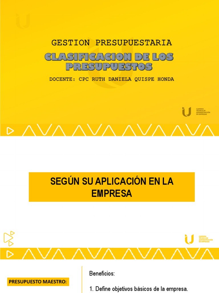 Clasificacion de Los Presupuestos | PDF Clasificacion de Los Presupuestos | PDF