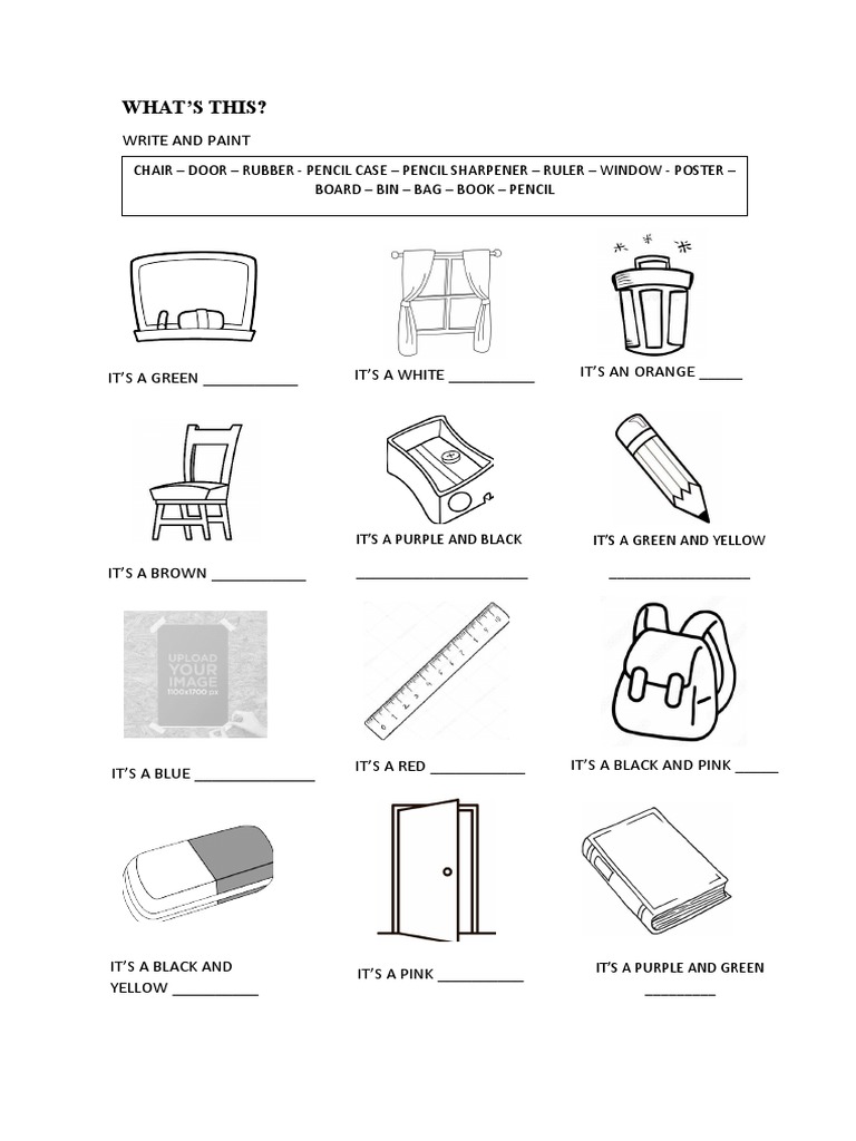 School Objects | PDF | Home & Garden | Art