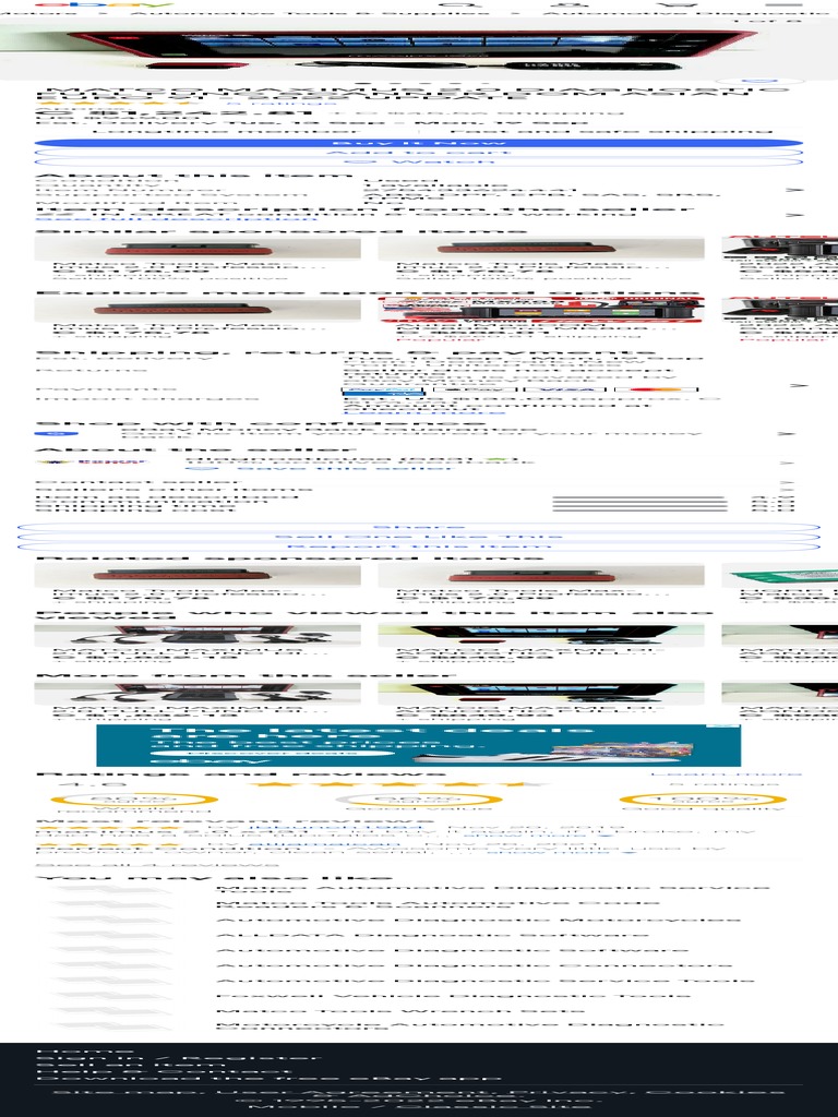 Matco Maximus 2.0 Diagnostic Full Func Scanner Dom Asian Euro 91 - 2022 Update Ebay | PDF | E ...