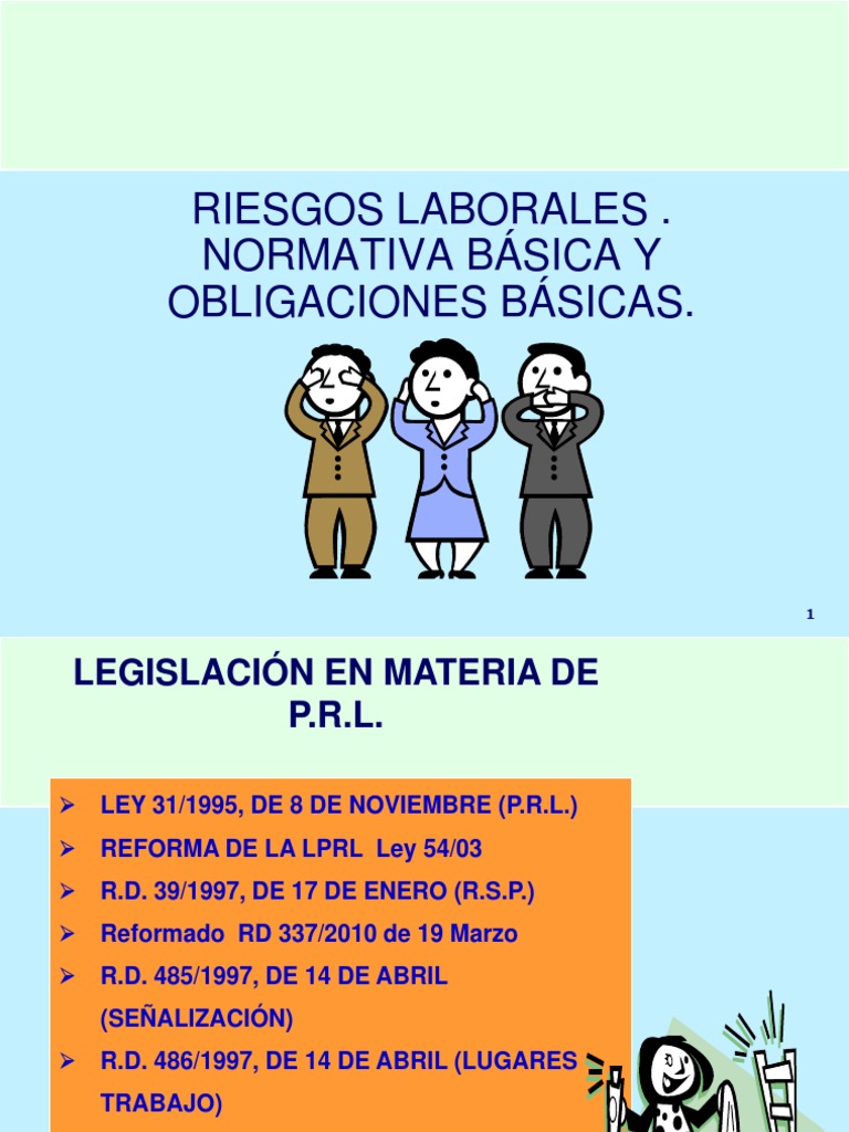 Legislación Básica PRL | PDF