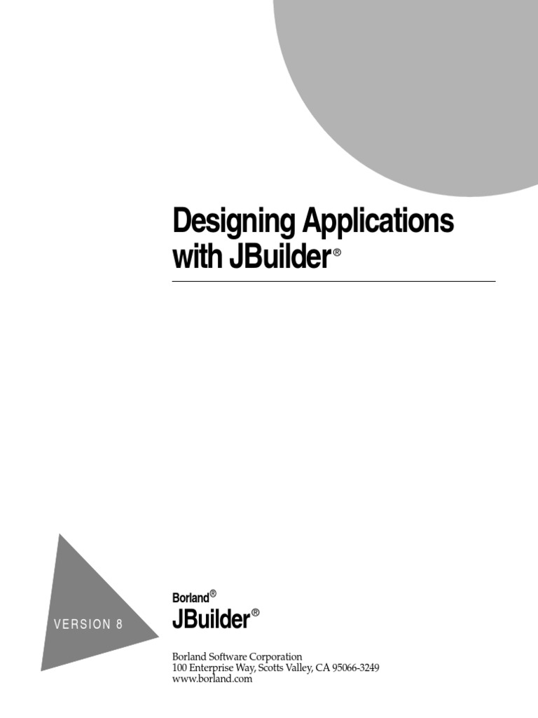 Borland - Designing Applications With JBuilder | PDF | Java (Programming Language) | Menu ...