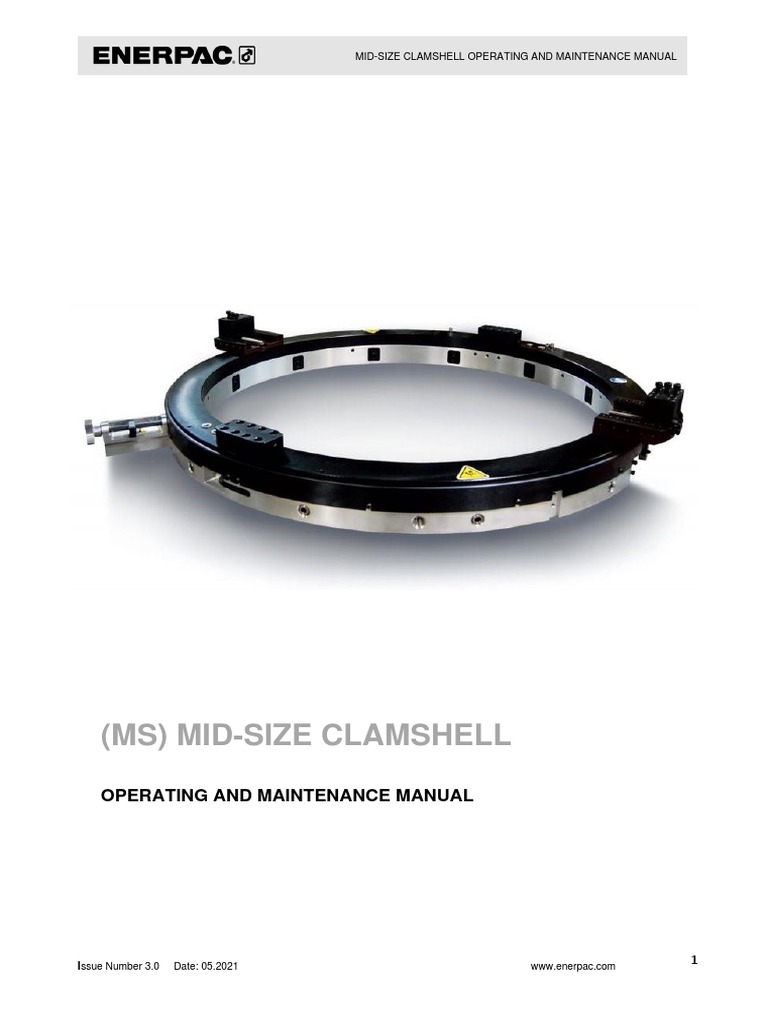 Mid-Size Clamshell Manual 2021 | PDF | Screw | Pipe (Fluid Conveyance)