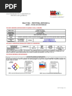 Hoja de Seguridad Pintura Base | PDF | Agua | Residuos