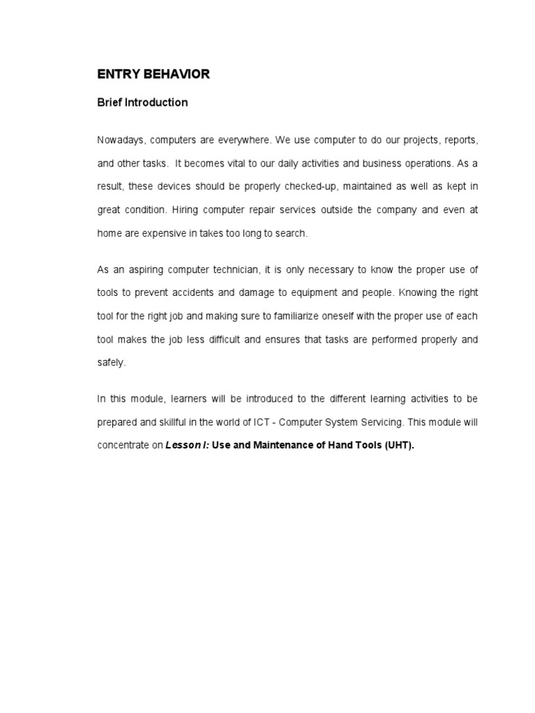 TLE Grade8 ICT-CSS Module1 Quarter1 Week1 | PDF | Electrostatic ...