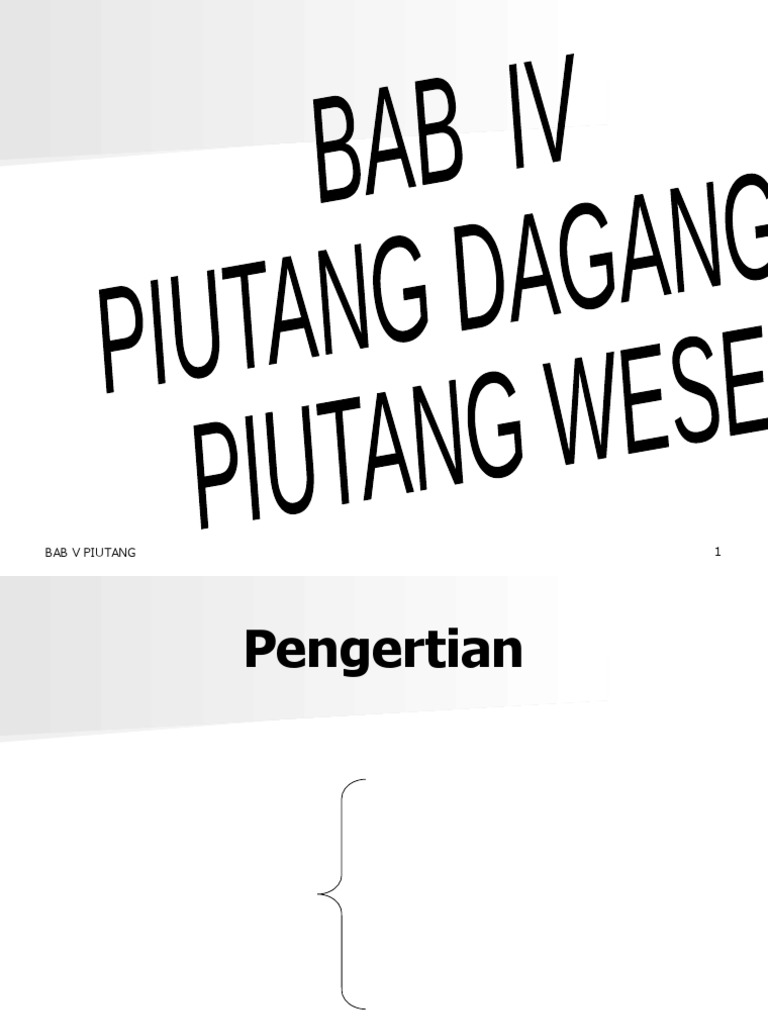 Bab 5 Piutang | PDF